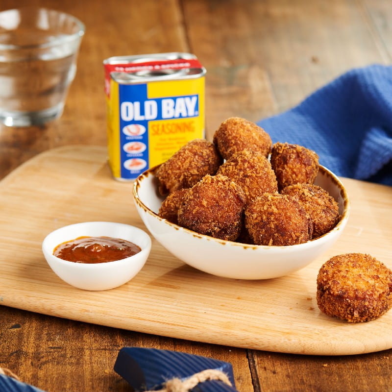 Cheese Bonbons with Bois Boudran Dipping Sauce | Old Bay | Old Bay