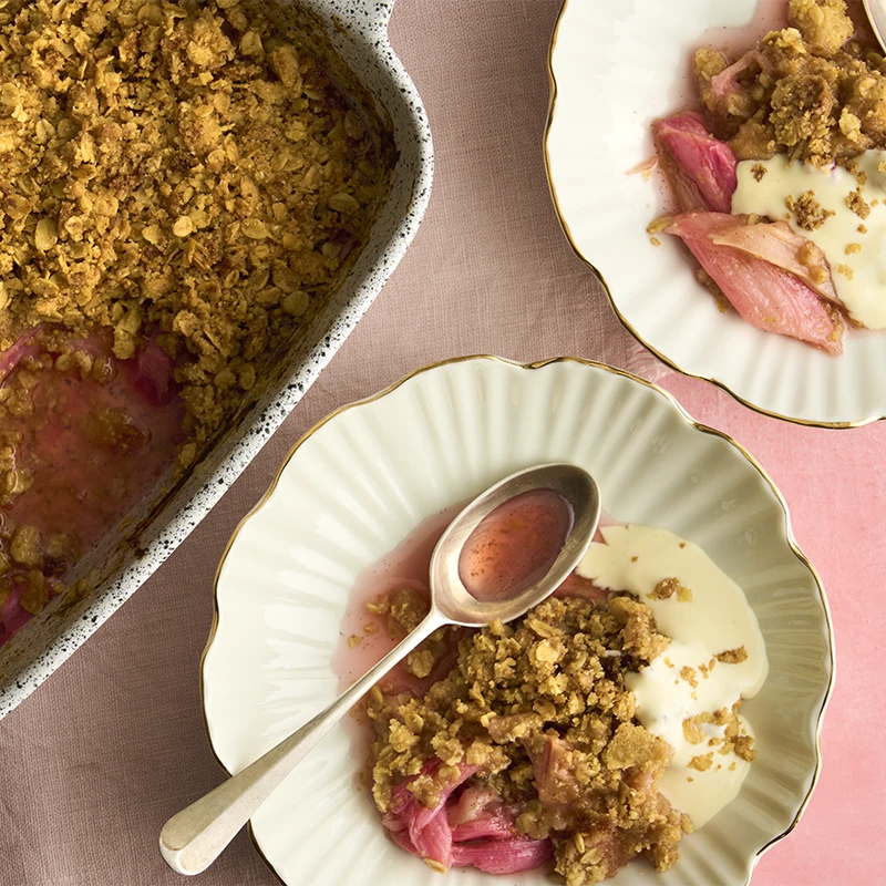 Rhubarb Crumble| Schwartz